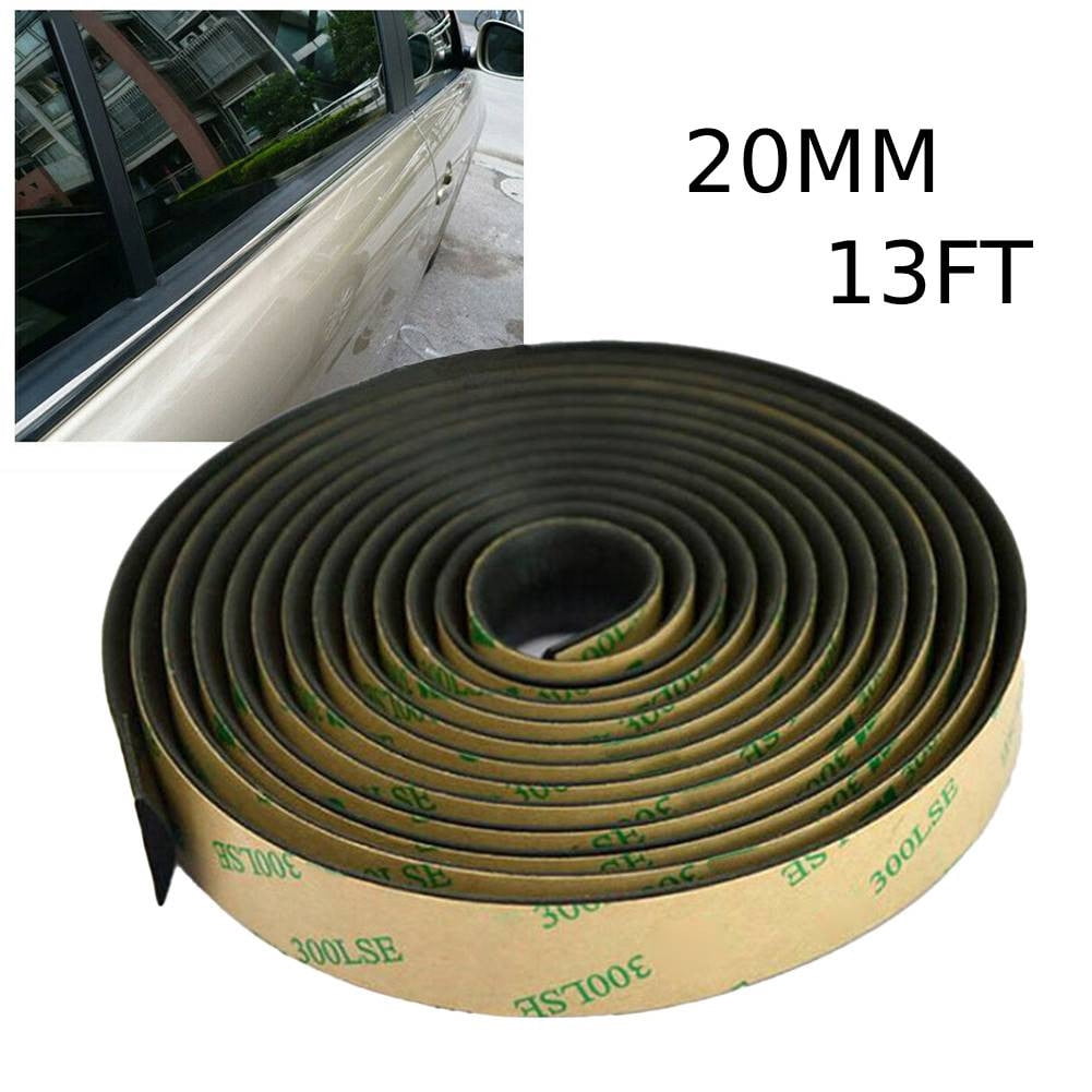 1X 13Ft Rubber Car Side Door Windo Glass Seal Weatherstrip Rain Visor ...
