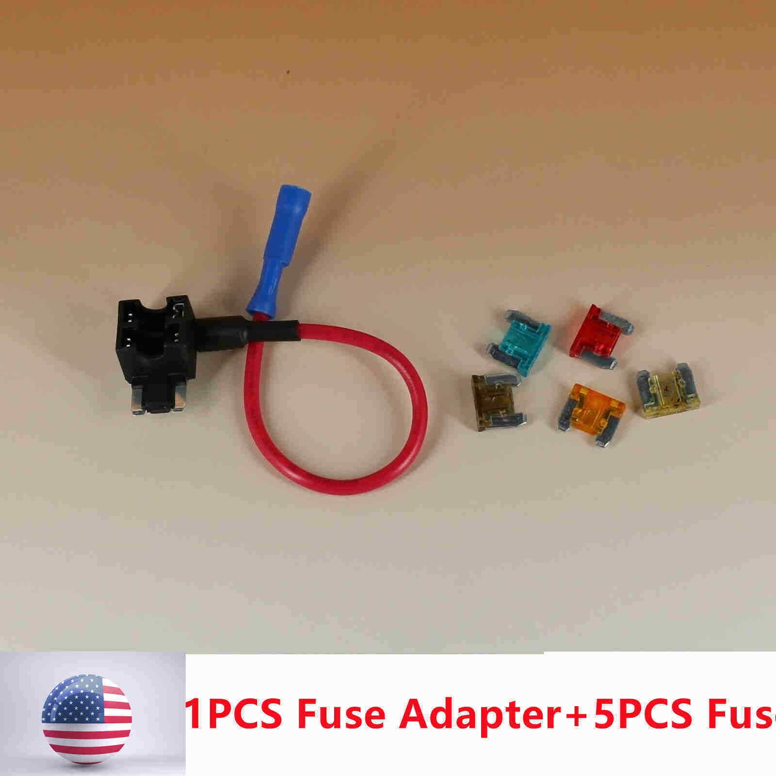 1X ADD-A-CIRCUIT BLADE STYLE ATM LOW PROFILE MINI FUSE HOLDER FUSE TAP ...