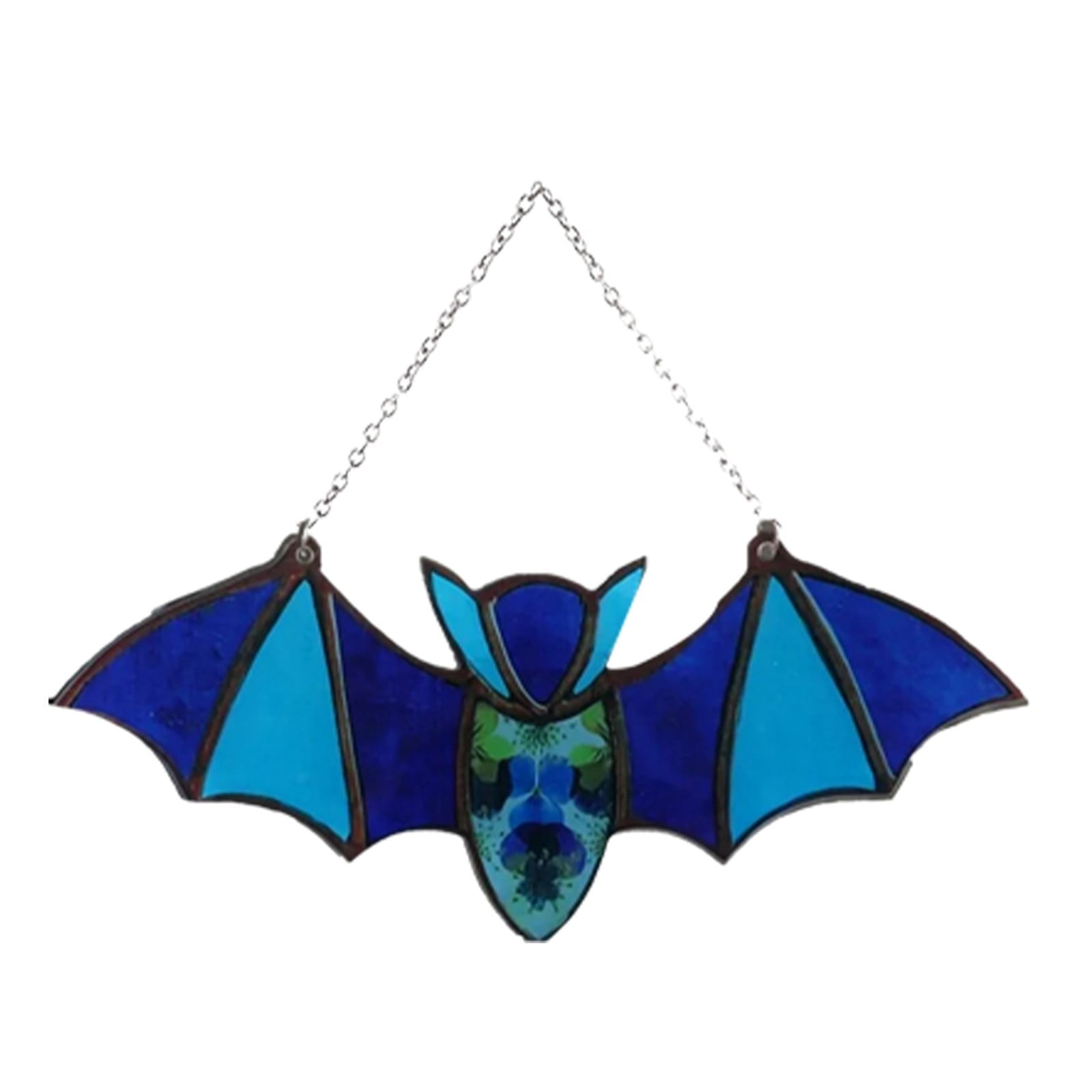 1X Bat Ornament - Halloween Bat Stained Glass Suncatcher Window Hanging ...