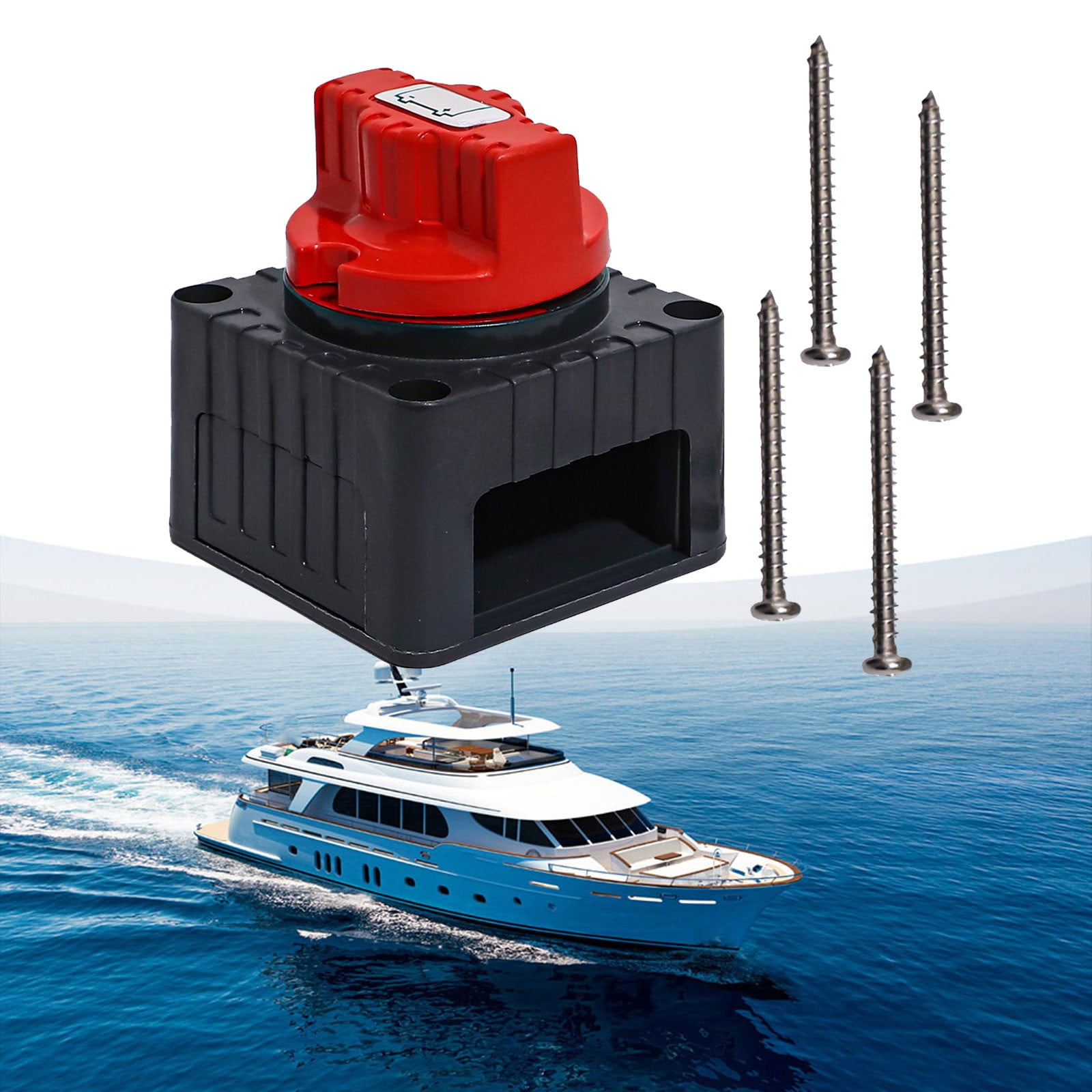 1x Battery Disconnect Switch 12-48V 300A for Marine Boat Truck Camper ...