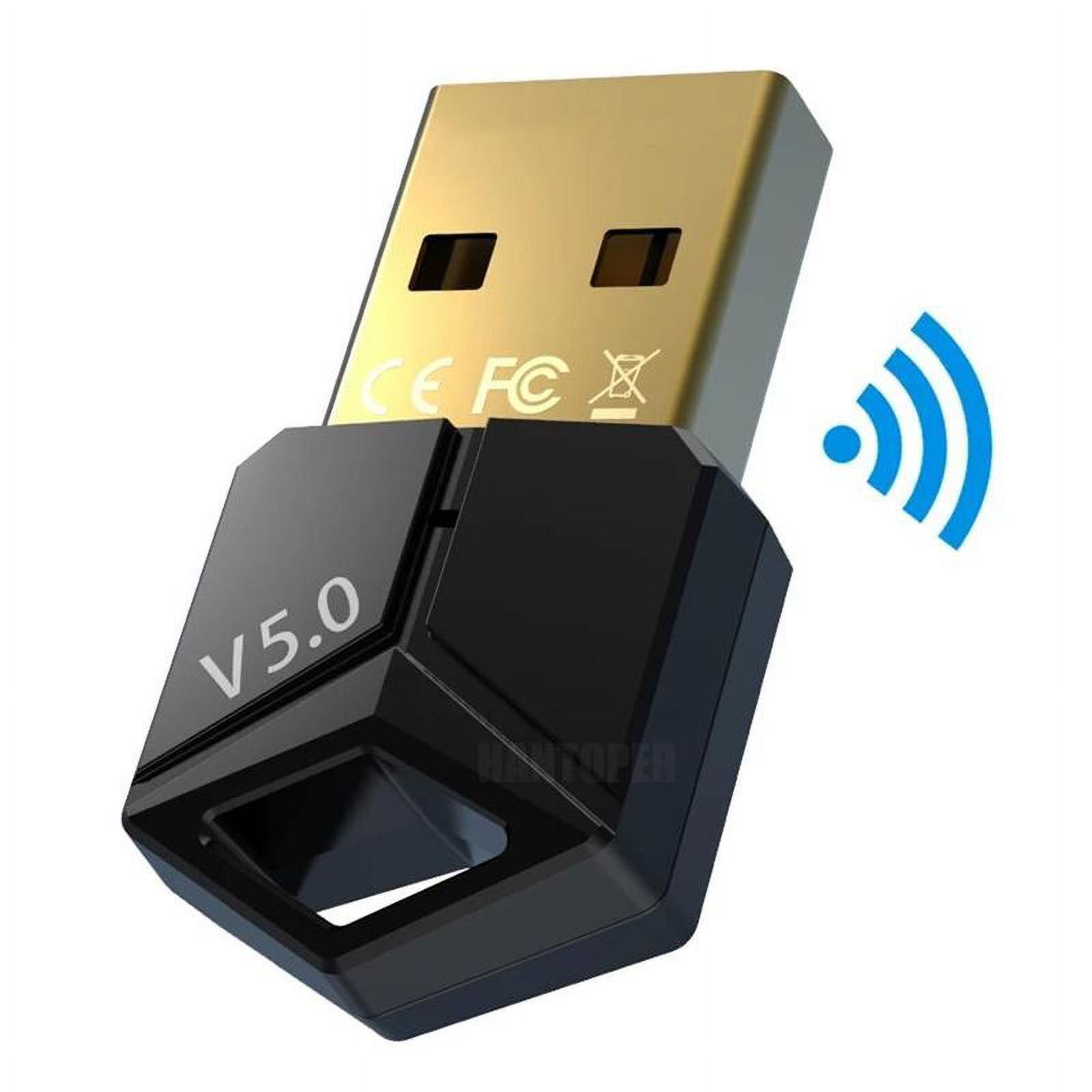 1X Bluetooth 5.0 Adapter Wireless Dongle Stereo Receiver Audio For PC ...