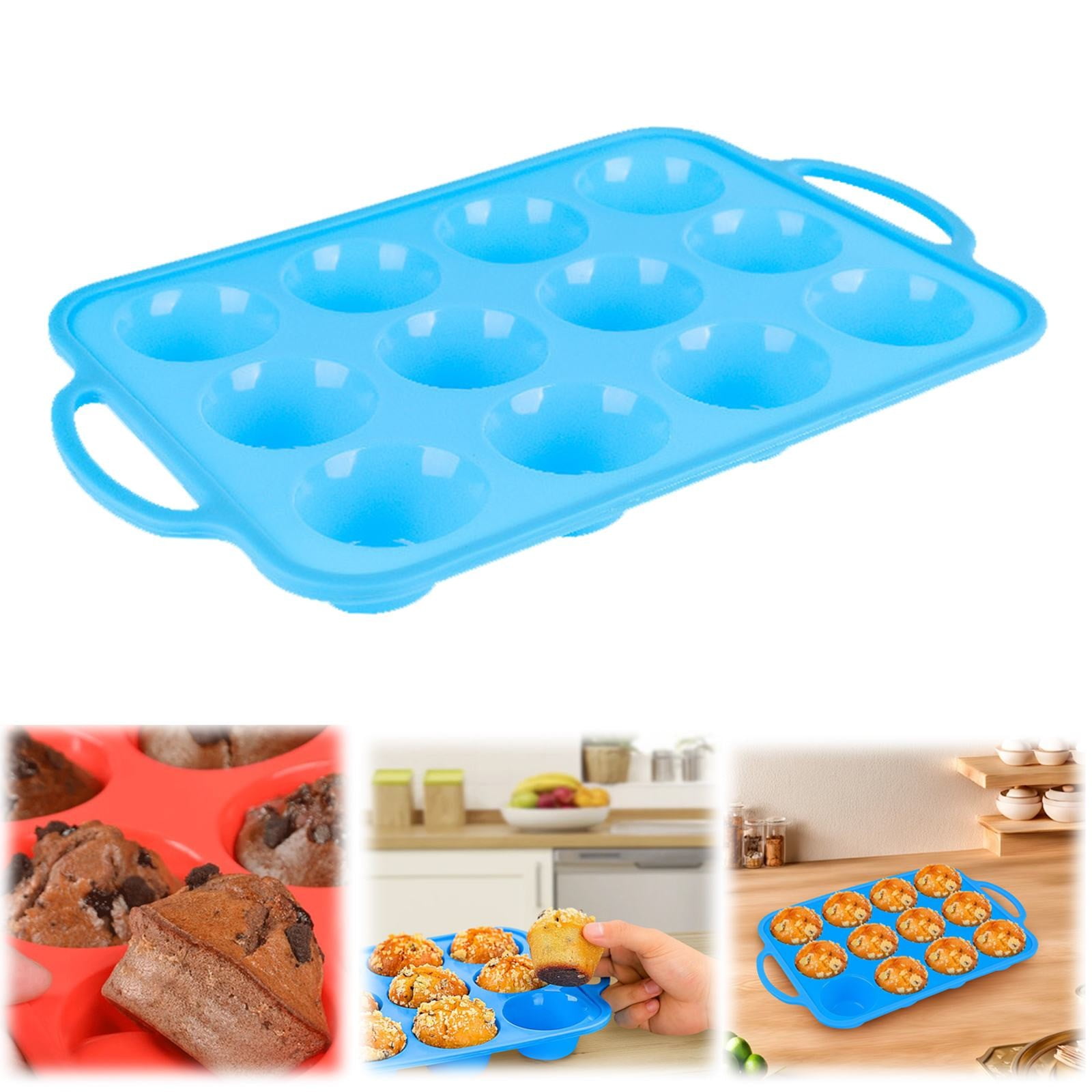 1X Cake Baking Mold, Cake Mould Fluted Food Grade Silicone Coated Steel ...