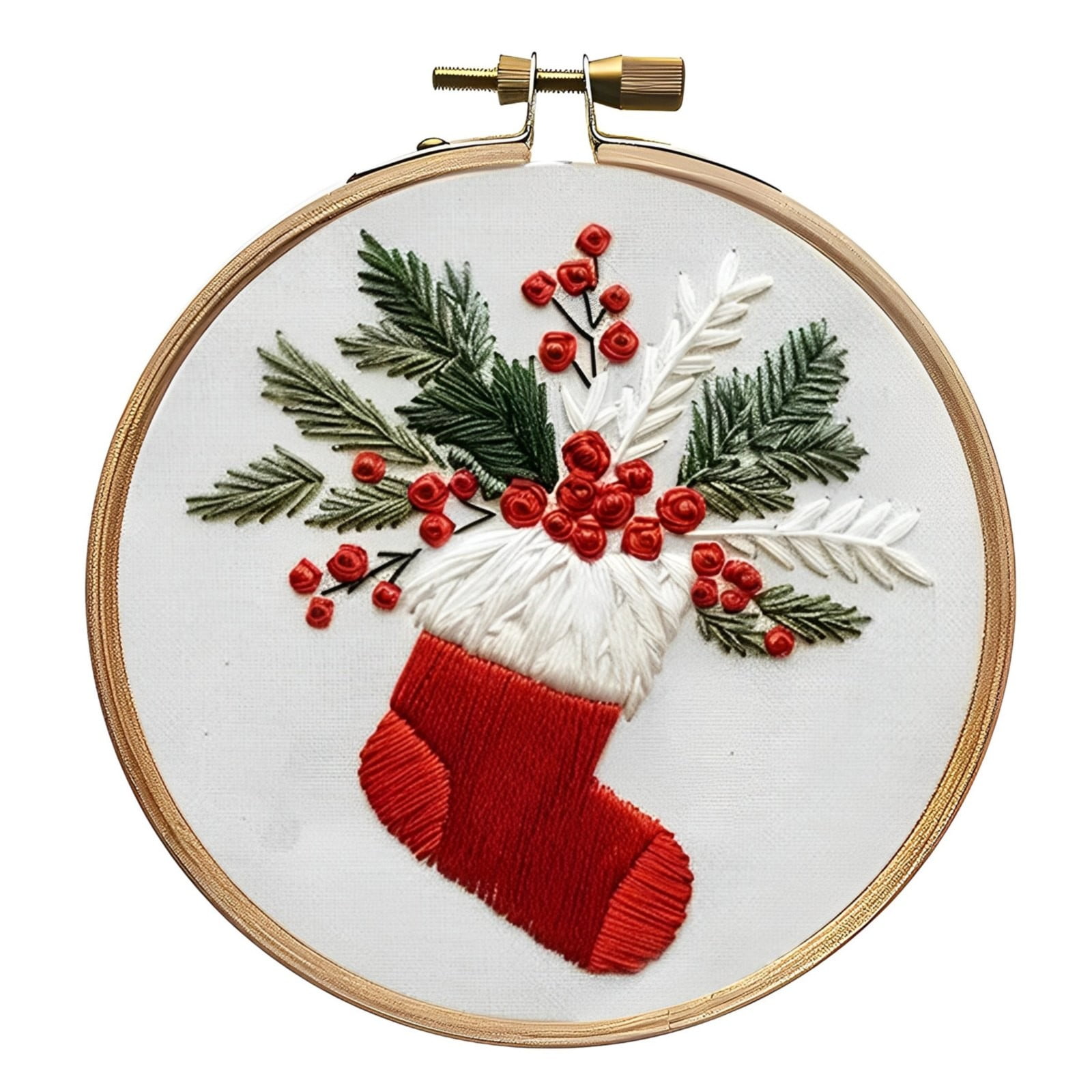 1X Christmas Embroidery Set - Christmas Embroidery Kit Diy Handmade for ...