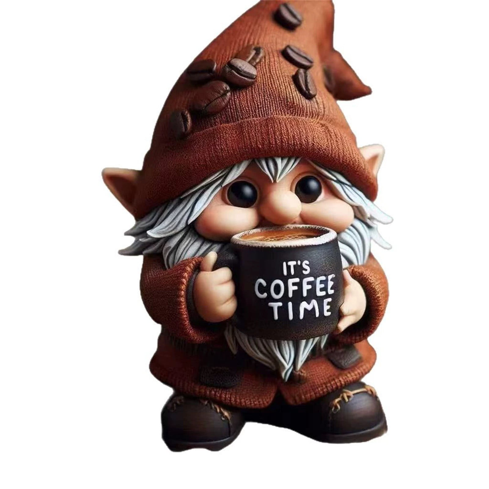Desktop Ornament - 3D Coffee Time Gnome Ornaments It'S Coffee Time ...