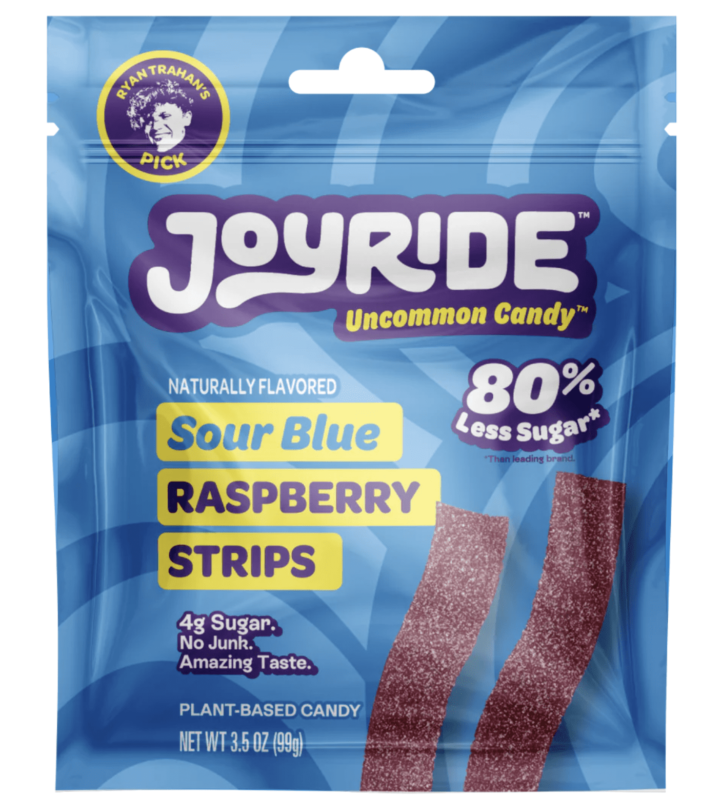 Joyride Sour Candy, Blue Raspberry Strips, 3.5 oz, In-Hand, Ships Fast ...