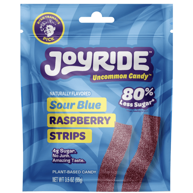 1X JOYRIDE joyride sour blue raspberry strips IN HAND SHIPS FAST 3.5 OZ ...