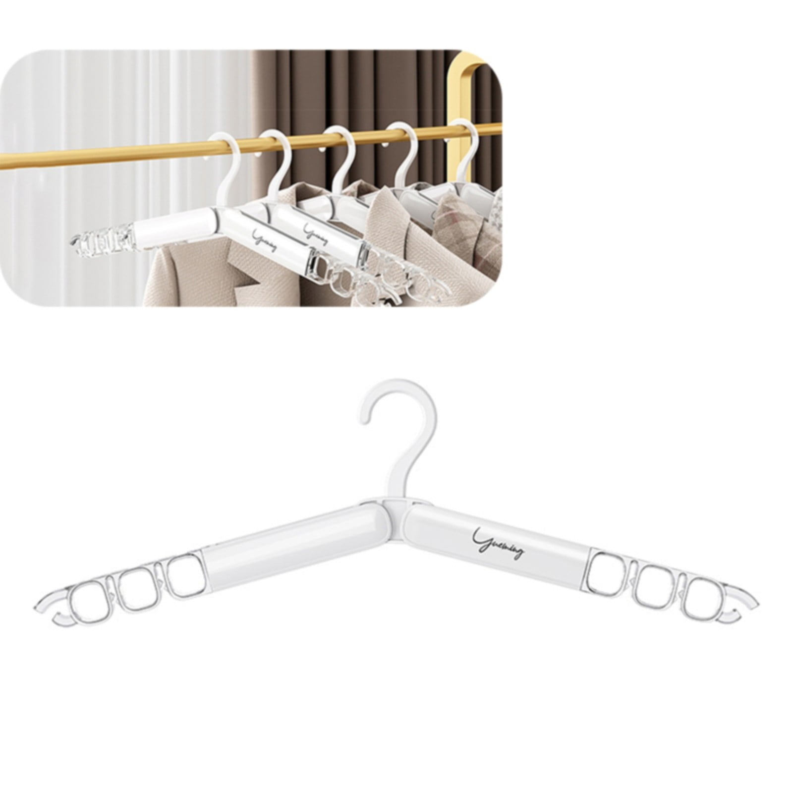 1X Portable Travel Clothes Drying Rack Travel Hangers Foldable ...