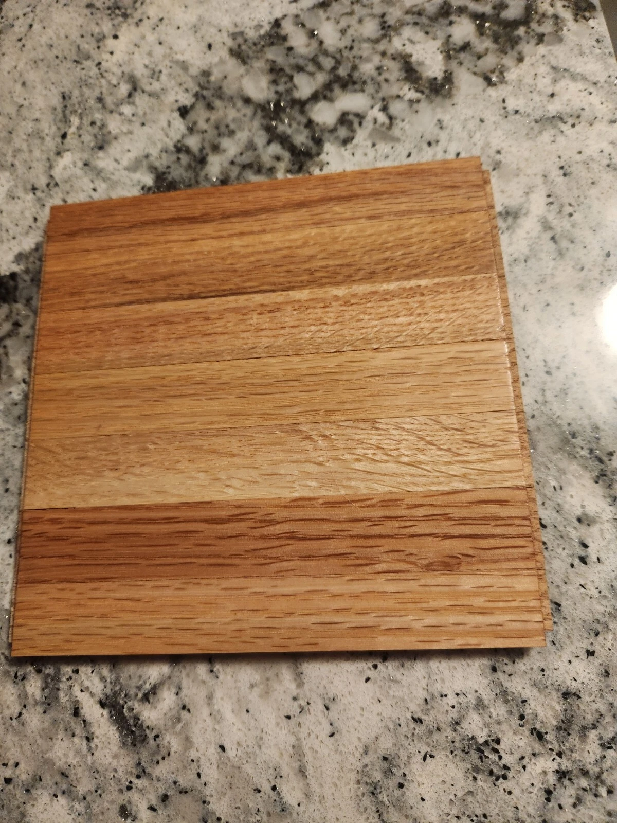 1X Sample Only Bruce Parquet 6X6X5/16 Dessert Ahs-100 Smooth Solid Oak ...