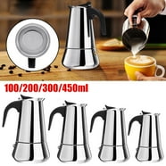 Classic Full Bodied Stainless Steel Coffee Pot, Stovetop Coffee Pot ...