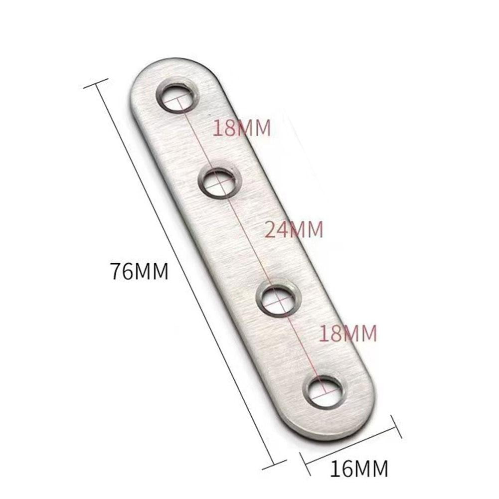 1X Stainless Steel Corner Code Flat Mending Plate Furniture Repair ...