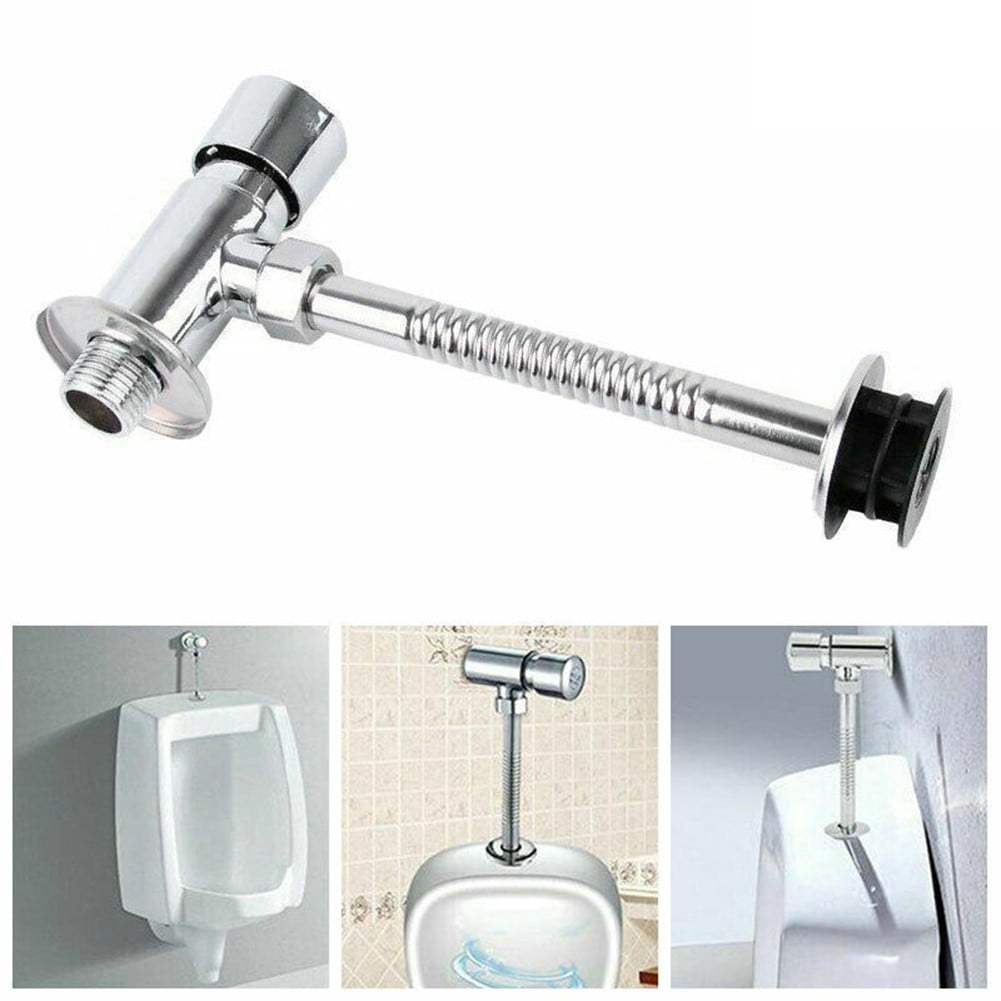 1X Urinal Toilet Flush Valve Button Type Manual Delay Automatic Shutoff ...