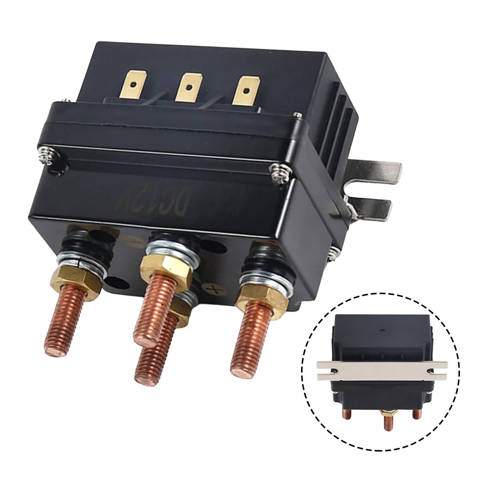 1x Wireless Remote Control 12V 250A Truck Winch Solenoid Relay ...