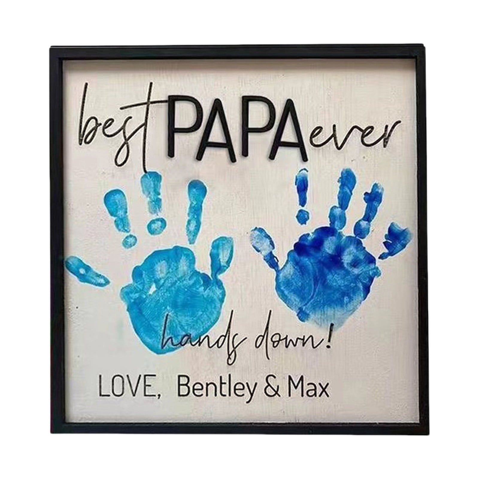 1X Wooden Handprint Board + 1X Paint - [Father'S Day Exclusive] Diy ...