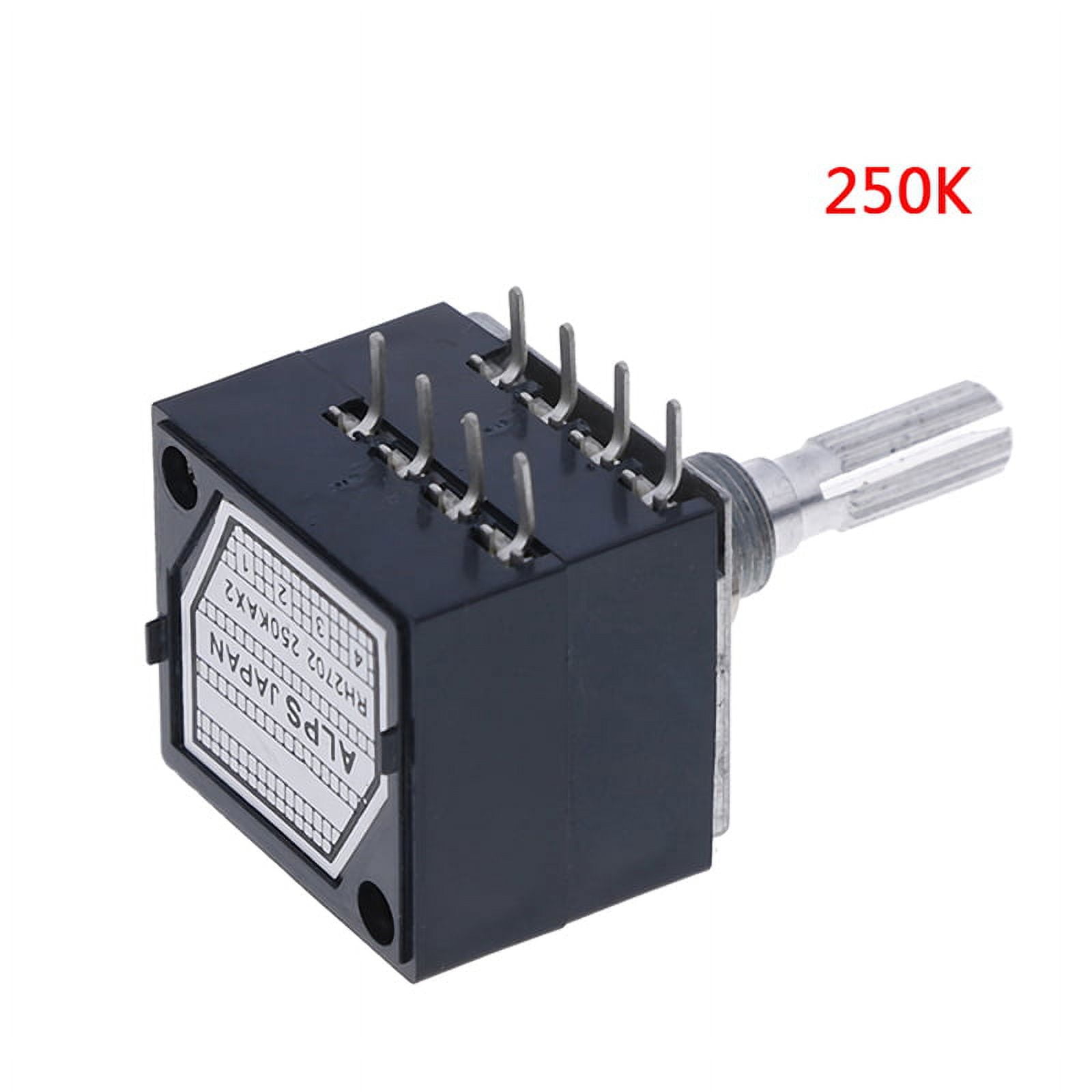 1X potentiometer 250K log alps audio amp volume control pot stereo w ...
