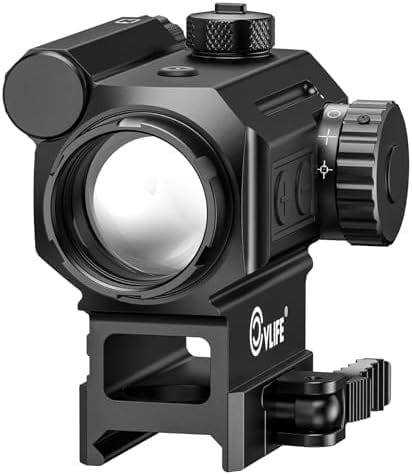 1X25mm Auto-Brightness Green Dot Sight, Multi-Reticle Motion Awake Quick Detach Scope, 6 MOA Dot ...