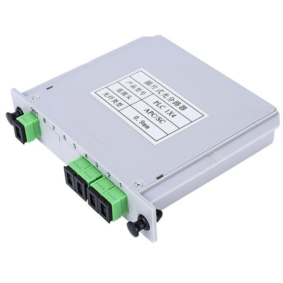1X4 Blade Optical Splitter SC APC Single Mode PLC Optic Fiber Splitter ...