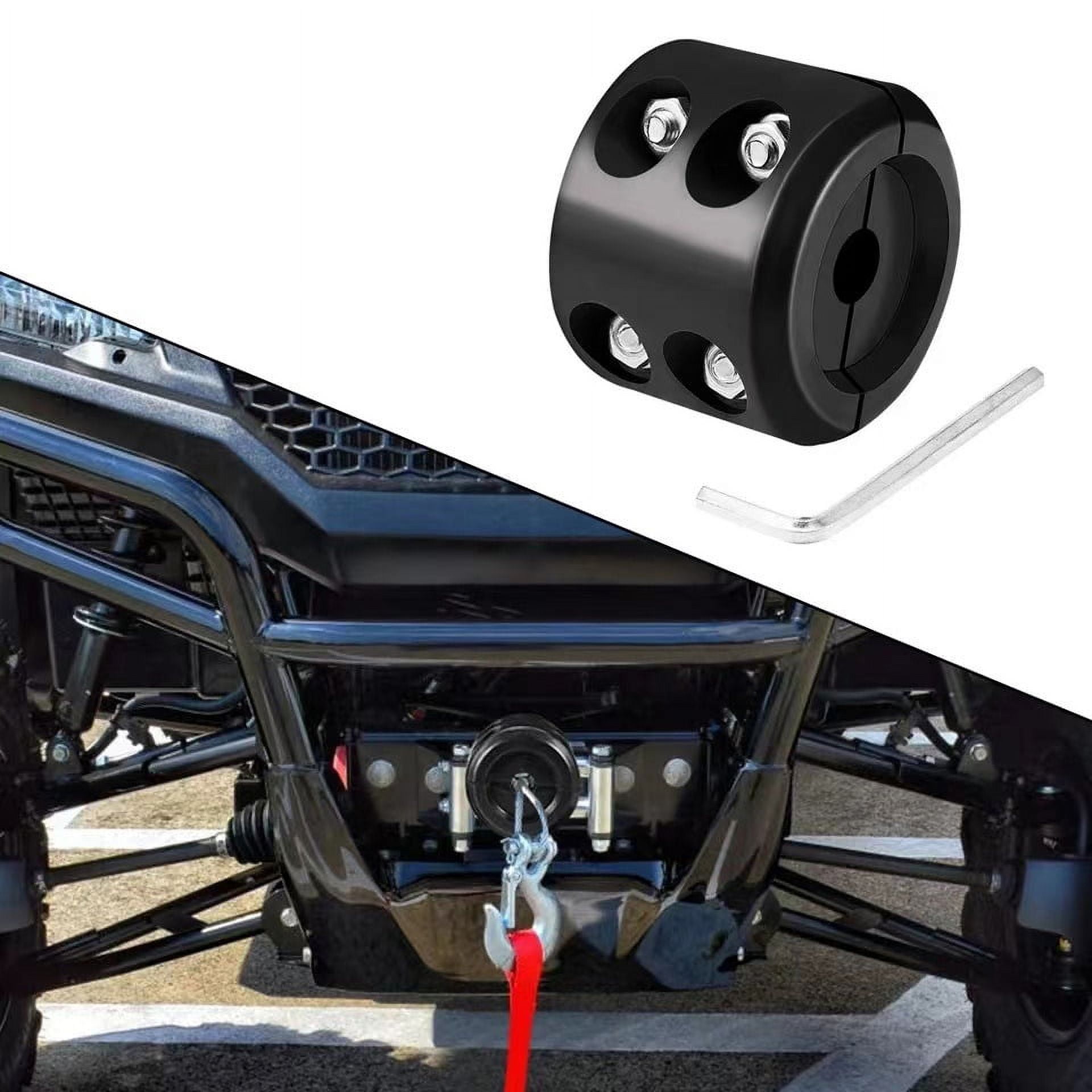1XBlack Winch Stopper Stop Heavy Duty Cable Line Waterproof Rope Hook ...