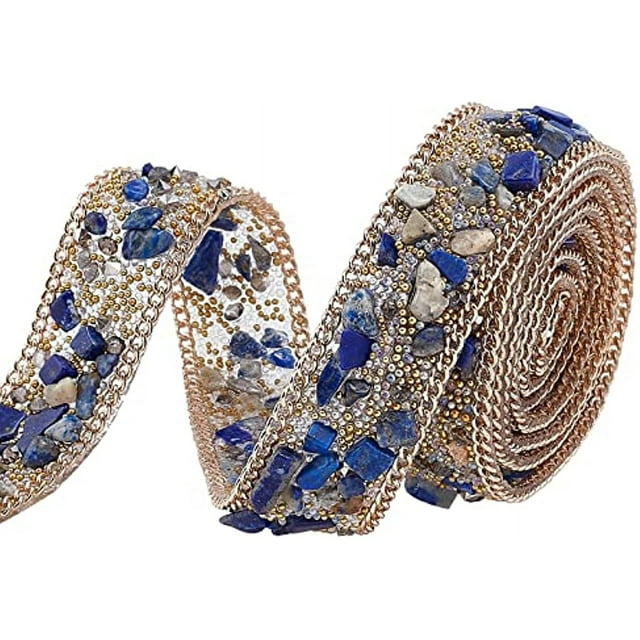 1Yard Crystal Rhinestone Trim Ribbon, 0.7 inch, Hot Fix & Sew, Iron On ...