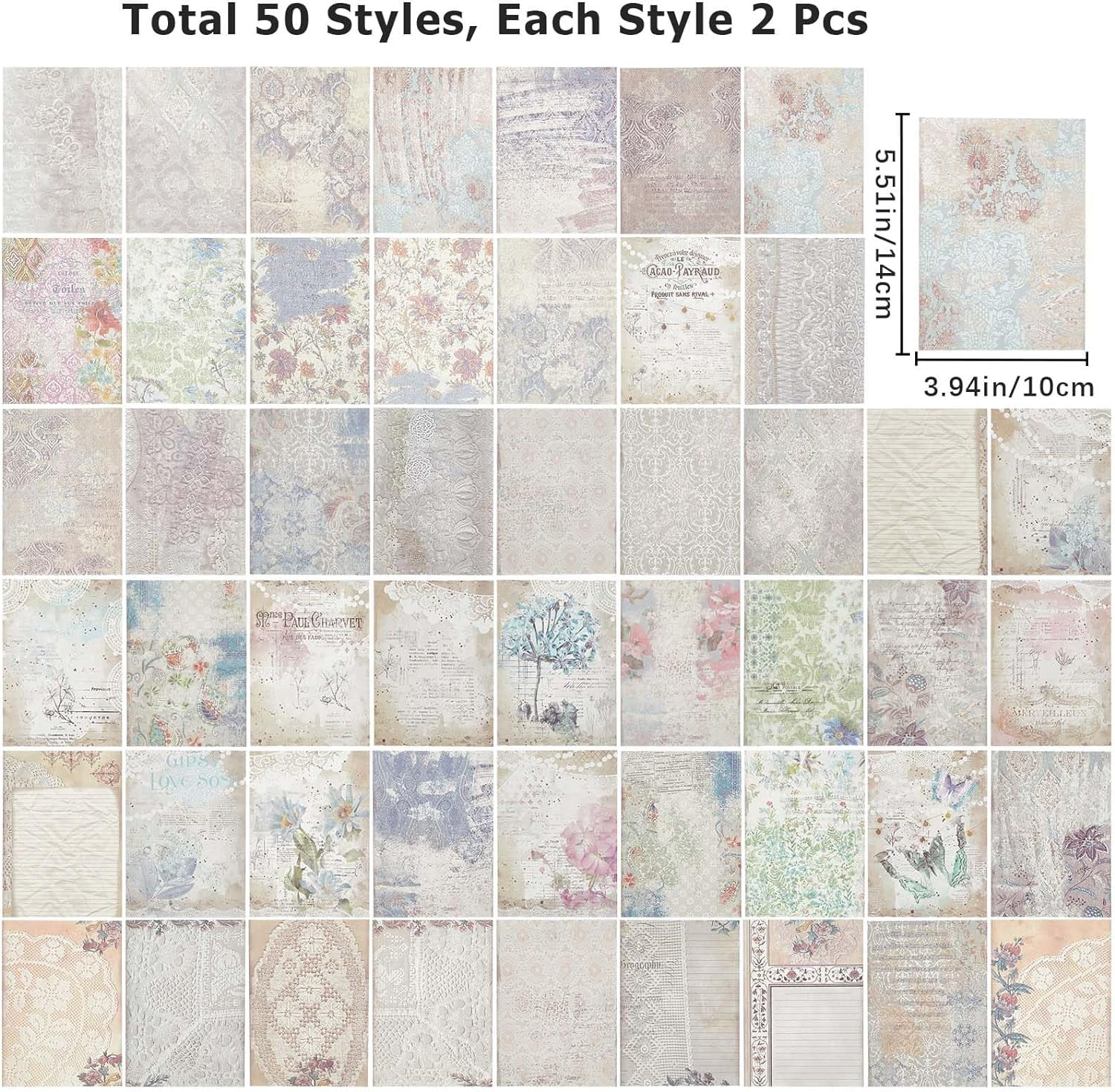 1bag 100 Sheets 50 Patterns Ocean Map Theme Scrapbook Paper Pads ...