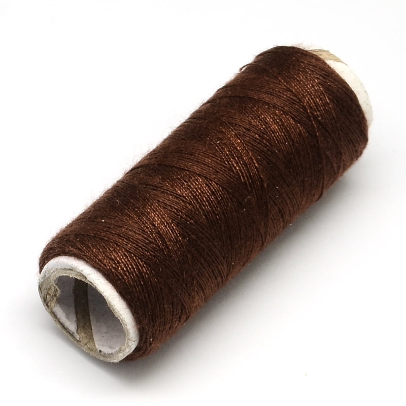 1bag 402 Polyester Sewing Thread Cords for Cloth or Craft Saddle Brown 0.1mm about 120m/roll ...