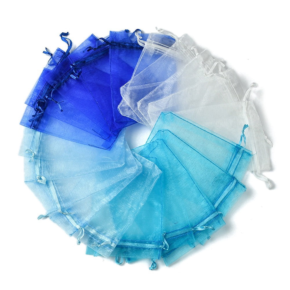 1bag 40pcs 4 colors Organza Bags Jewellery Storage Pouches Wedding ...