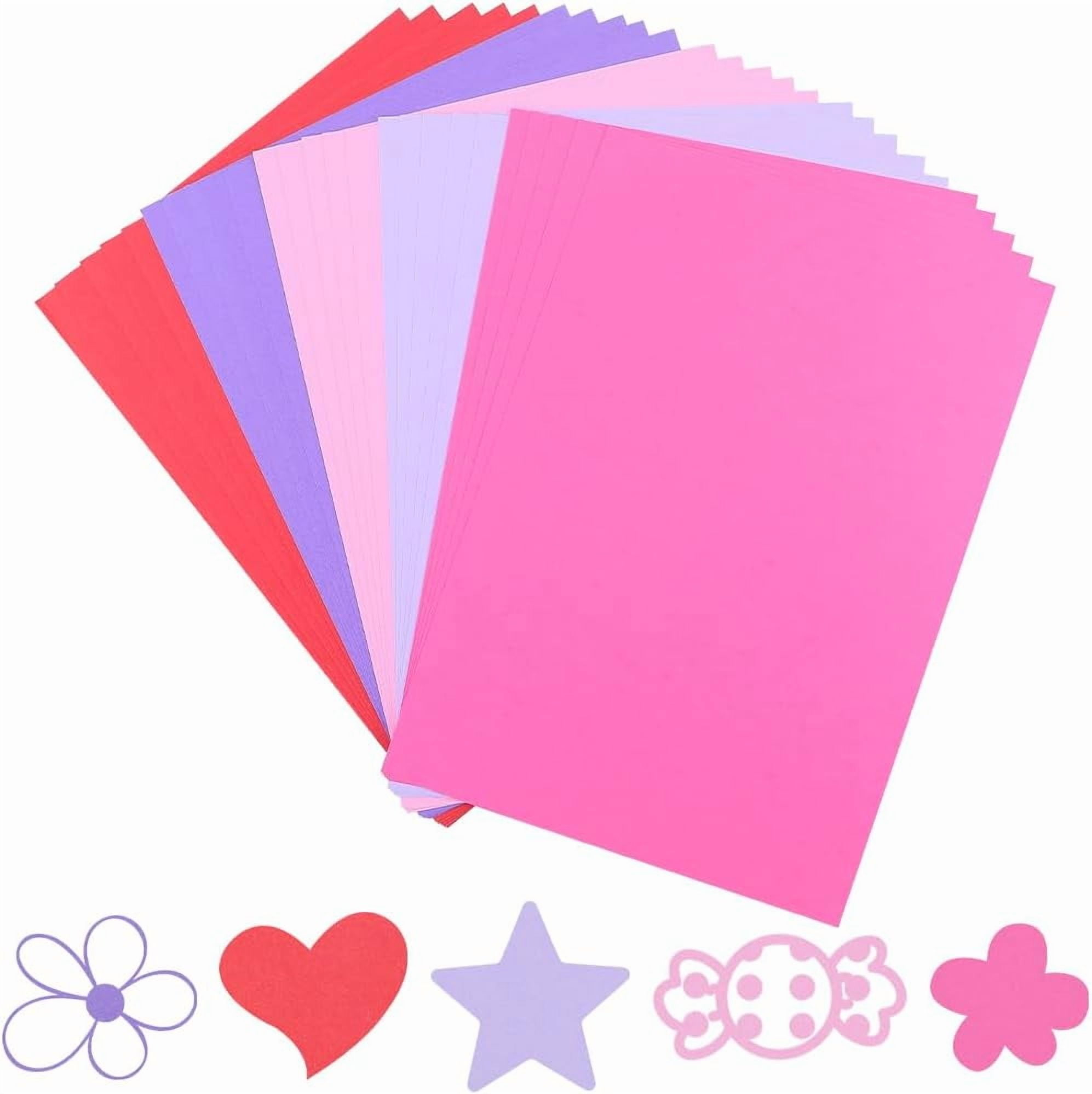 1bag 50 Sheets A4 Craft Paper Cardstock for Card Craft Making Rectangle Mixed color 298x210x0 ...