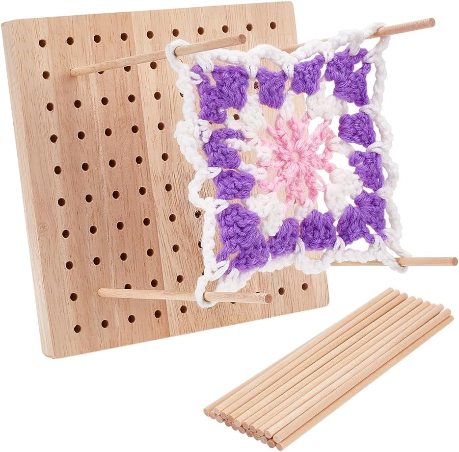 1bag 6.3x6.3 Inch Crochet Blocking Board Square Wooden Blocking Board ...