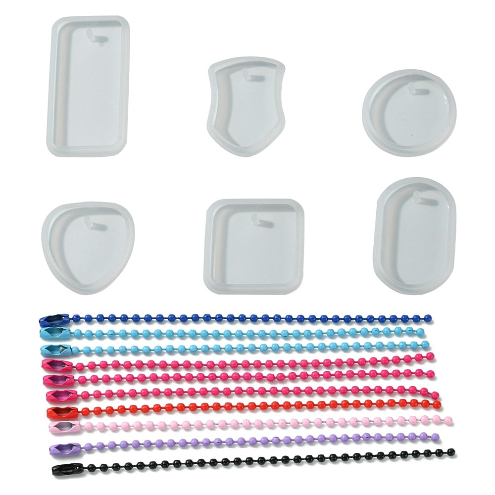 1bag 6pcs 6 styles Silicone Molds Molds Resin Casting Molds for UV ...