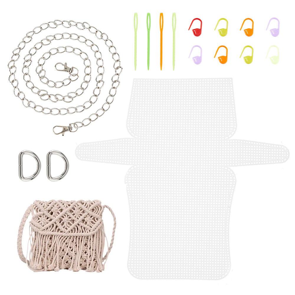 1bag Purse Making Kits including Plastic Mesh Canvas sheet Stitch ...