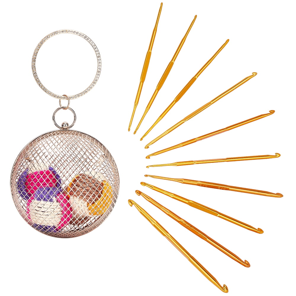 1bag Women Purse Iron Hollow Clutch bag Shoulder Handbag with Removable ...