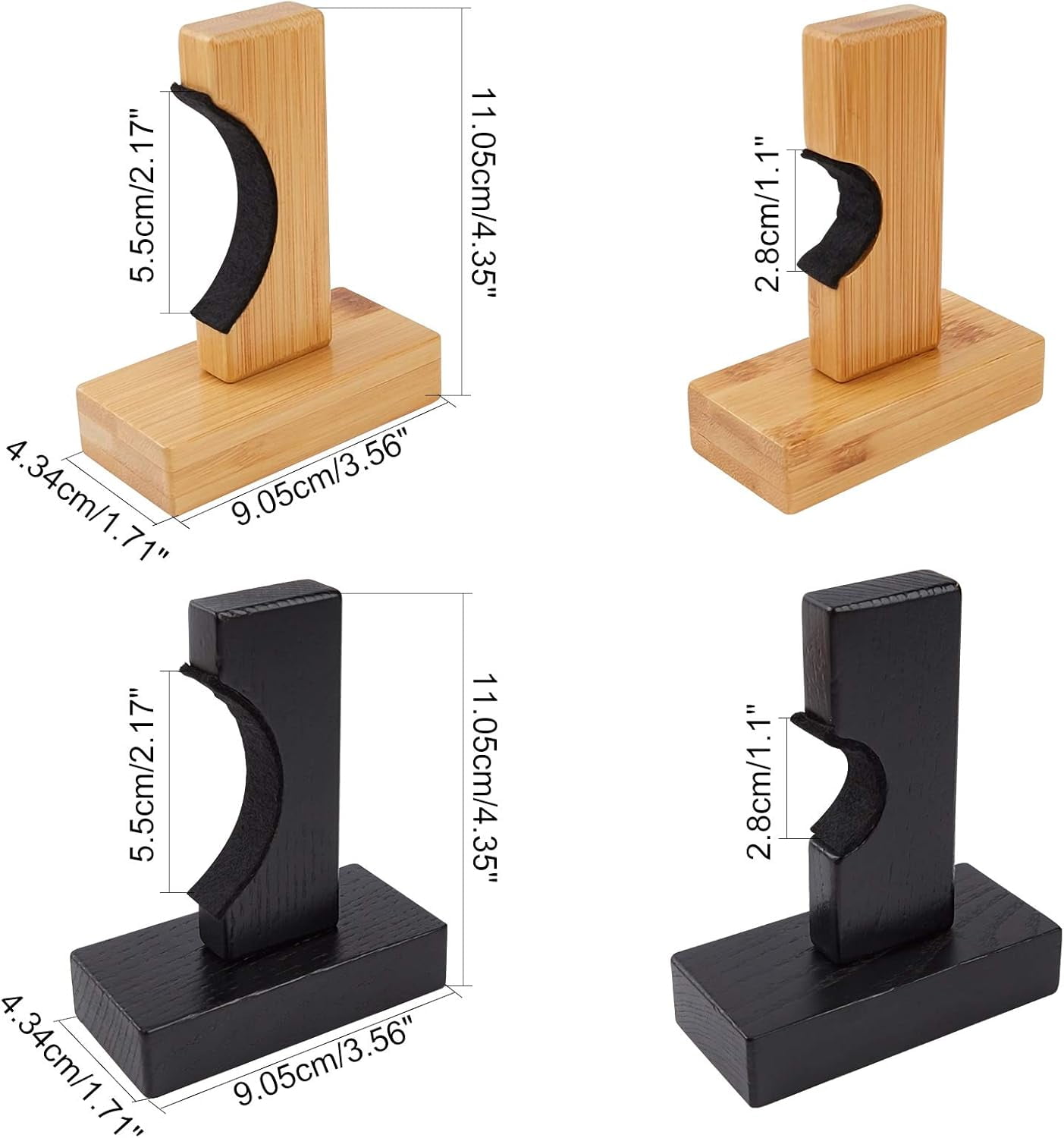 1bag Wood Baseball Softball Bat Rack Kits with Felt Liner Wall Mount ...