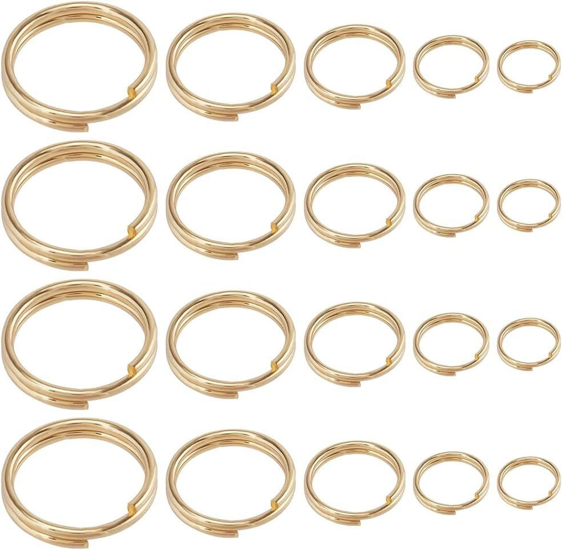 1box 1 Box 200Pcs Open Jump Ring Jump Rings Gold 5/6/8/10/12mm 304 ...