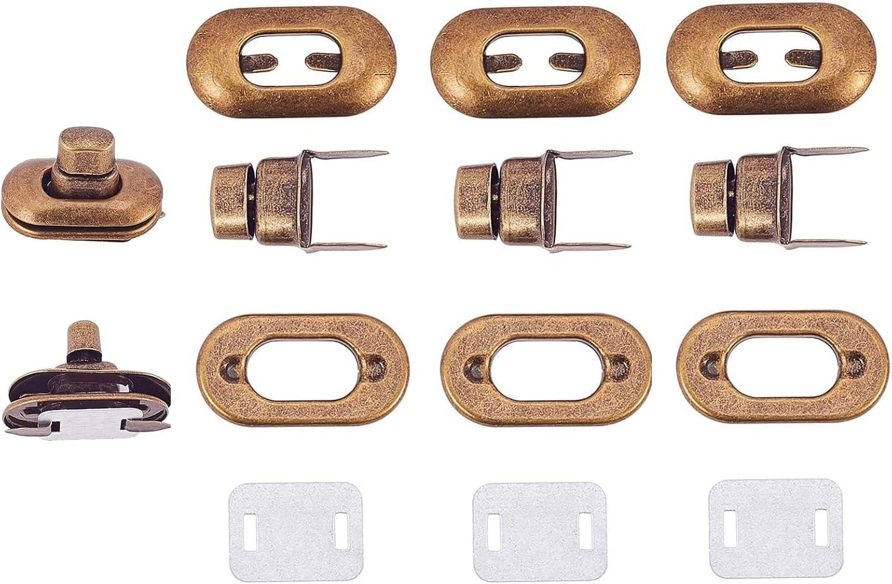 1box 10 Sets Iron Bag Twist Lock Clasp Accessories for Handbags Making ...