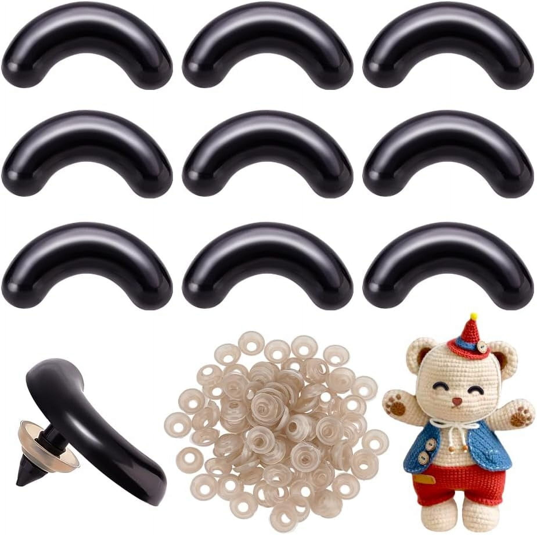 1box 100pcs Arc Shape Safety Eyes 20x40mm Resin Craft Safety Eyes ...