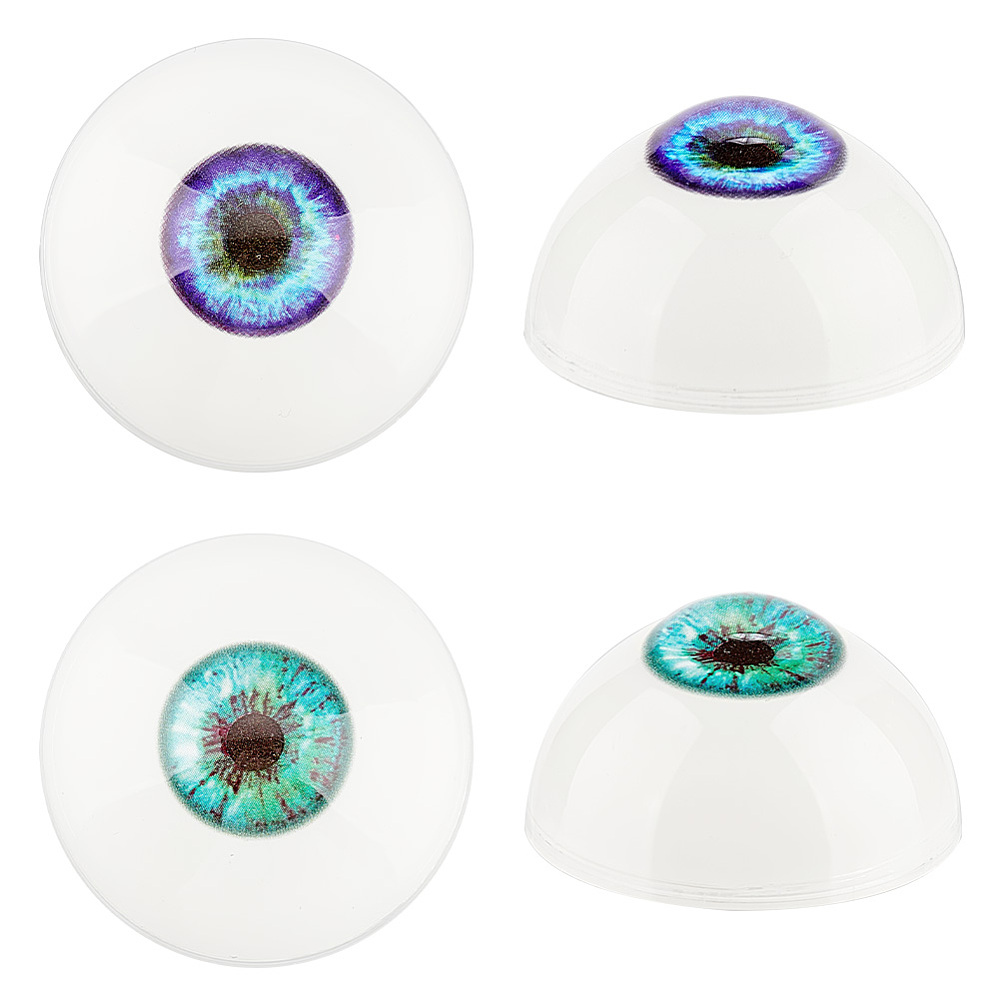 1box 2 Pairs 2 colors Plastic Craft Eyes Hollow Eyeballs for Making ...