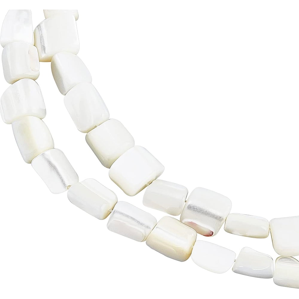 1box 2 Strands Column Natural Trochus Shell Beads Strands Mother of ...