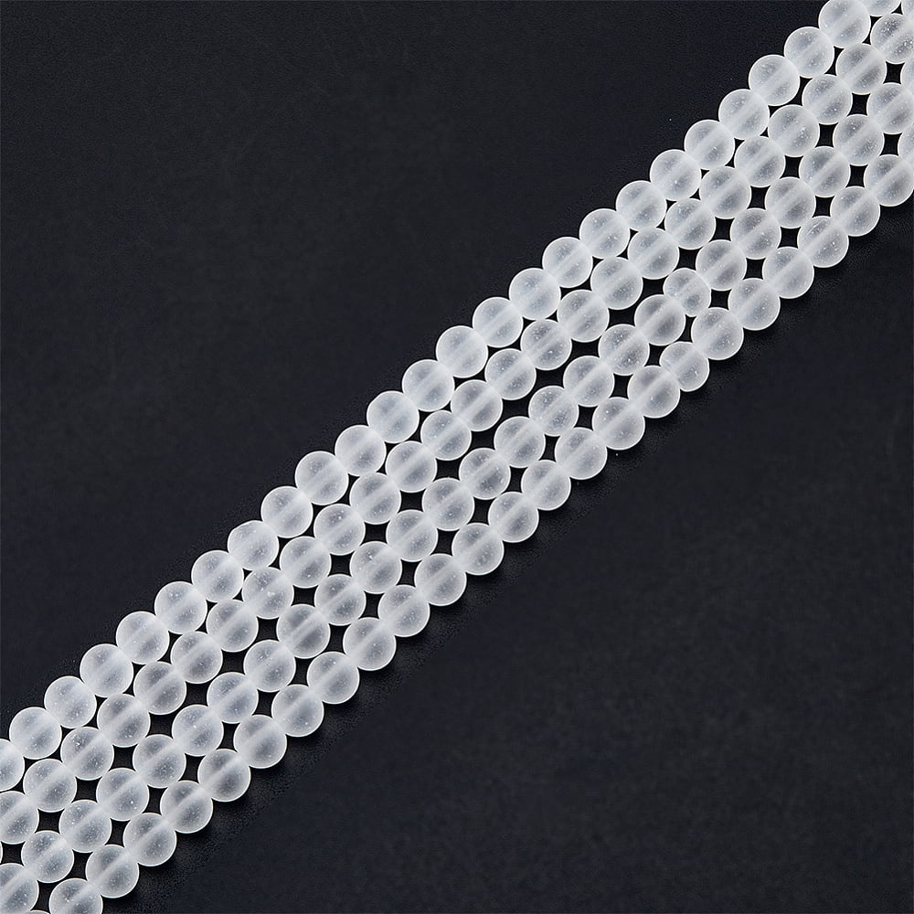 1box 2 Strands Transparent Glass Beads Strands for Beading Jewelry ...