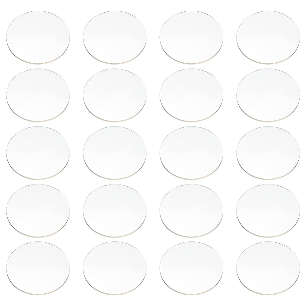 1box 20 pcs 2.4x2.4inch Circular Acrylic Model Bases Clear Display ...