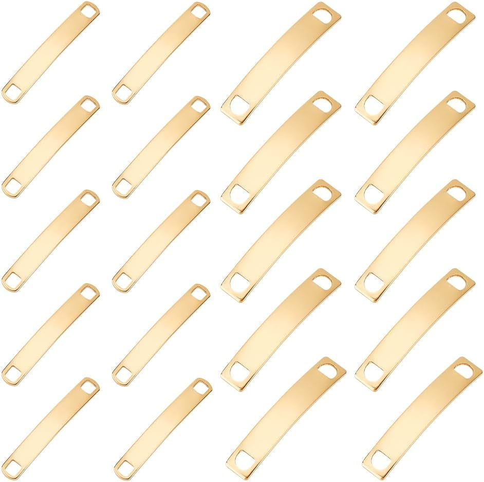1box 20pcs 2 styles Ion Plating(IP) 201 Stainless Steel Link Connectors ...