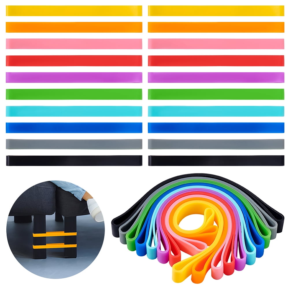1box 20pcs Chair Bands for People with Fidgety Feet 10 colors Stretch ...