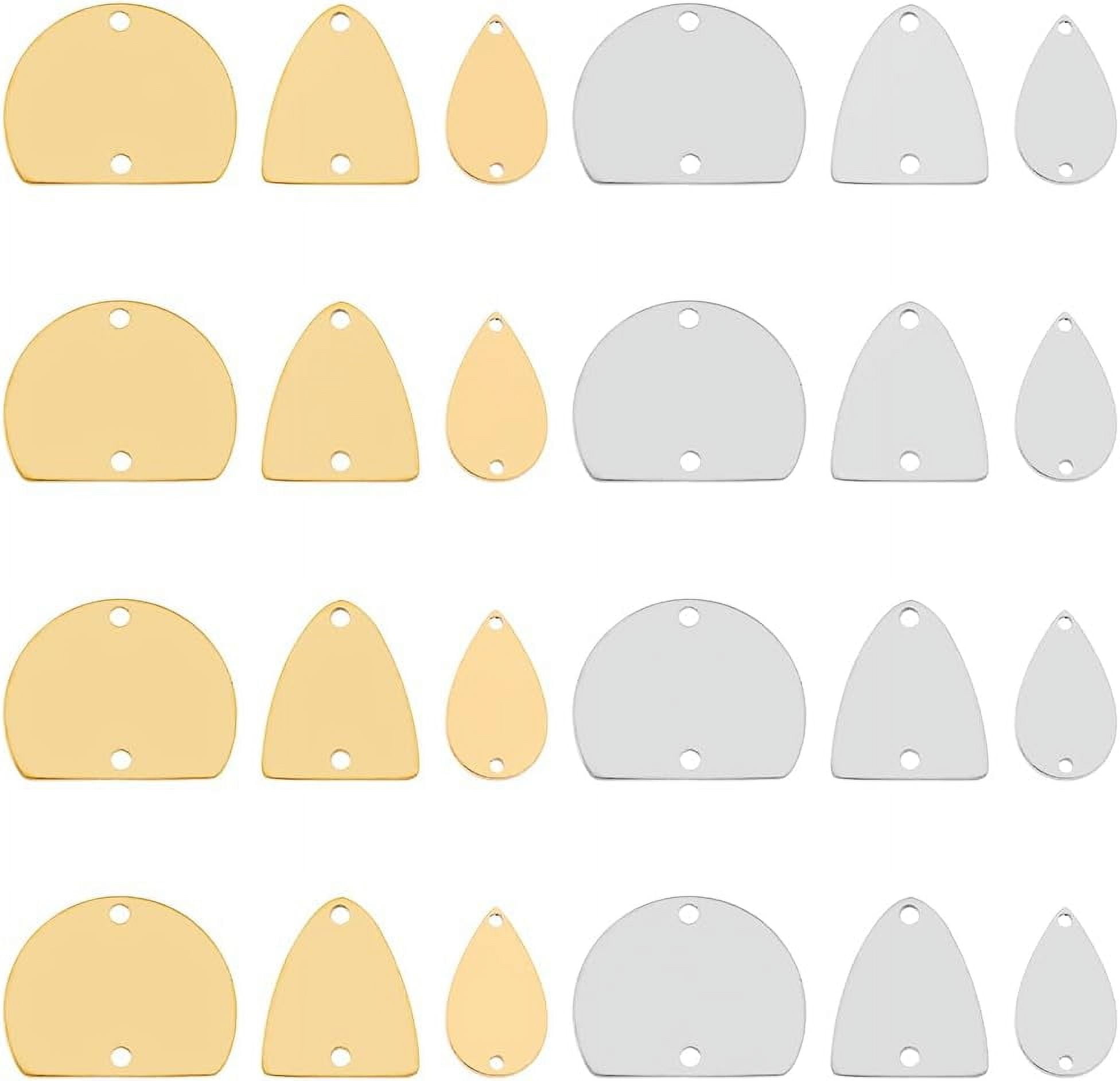 1box 24pcs 6 styles 201 Stainless Steel Connector Laser Cut Mixed ...