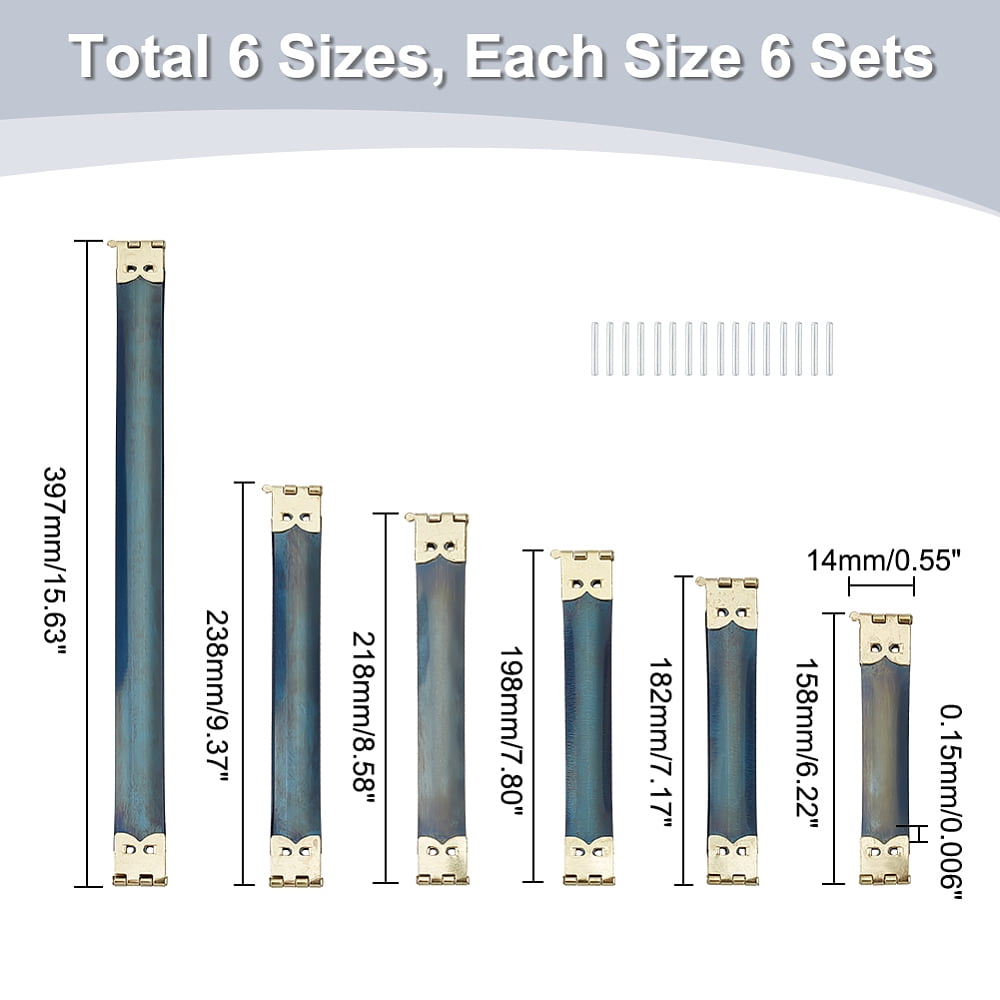 1box 30 sets 5 style Manganese Handbag Internal Flex Frames Flex Spring ...