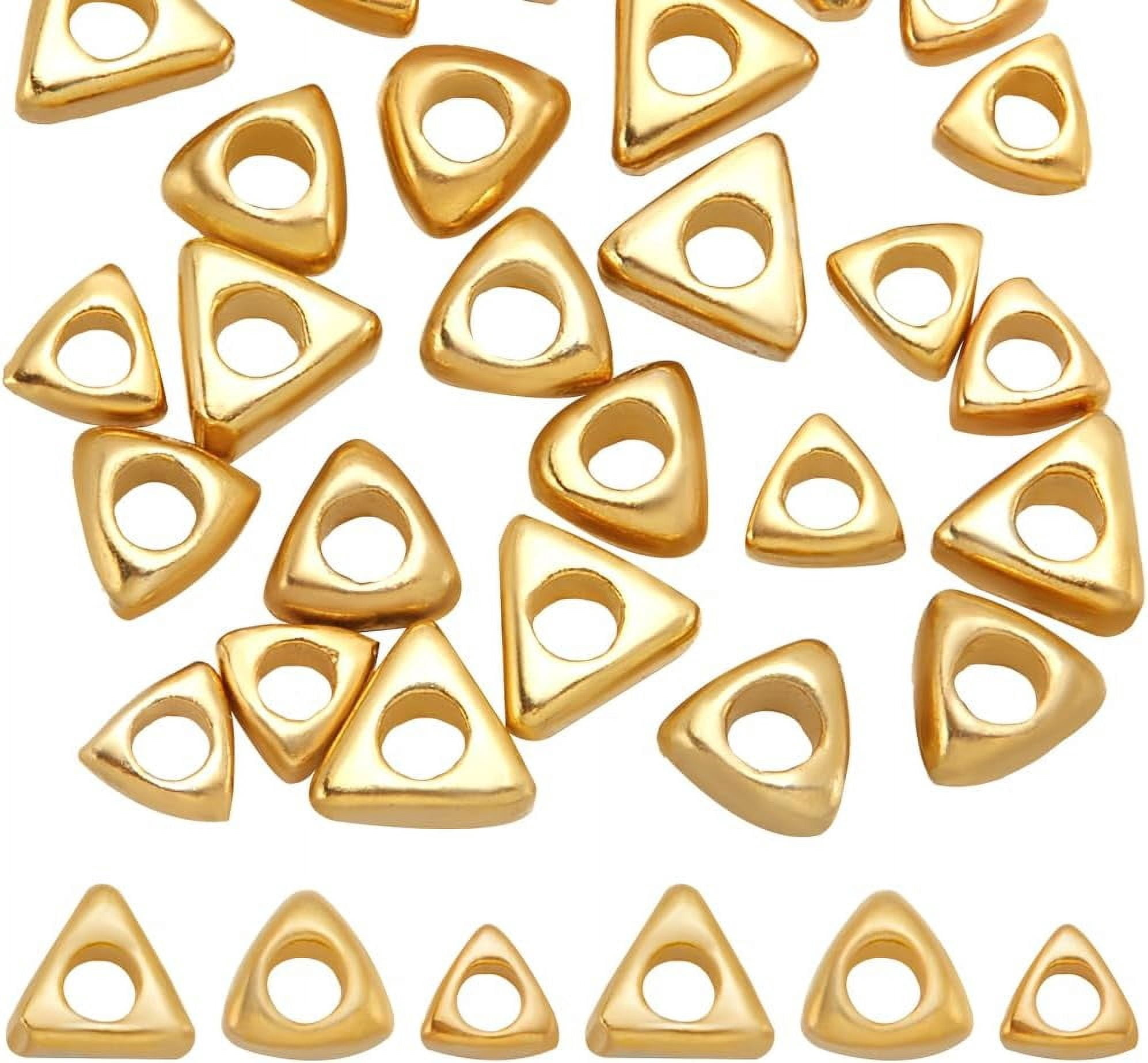 1box 30pcs 3 styles Spacer Beads Triangle golden 2.7~3.3x2.5~3.5x1.2~1 ...