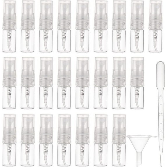 1box 40pcs 2ml Mini Fine Mist Spray Bottle Refillable Sample Bottle ...