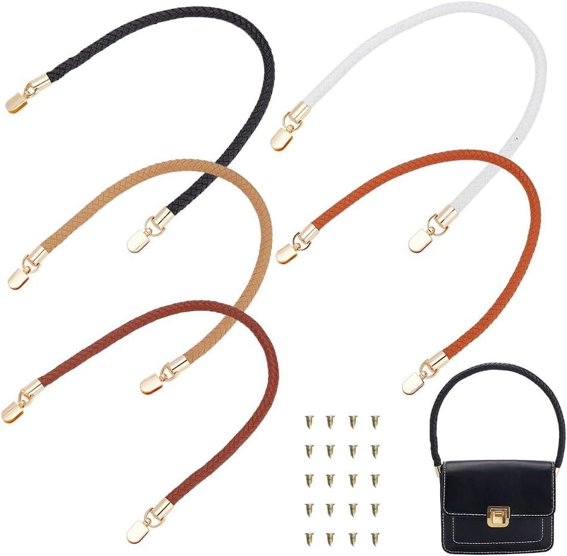 1box 5 sets 5 colors PU Leather bag Straps with Alloy Buckles & Screws for bag Replacement ...