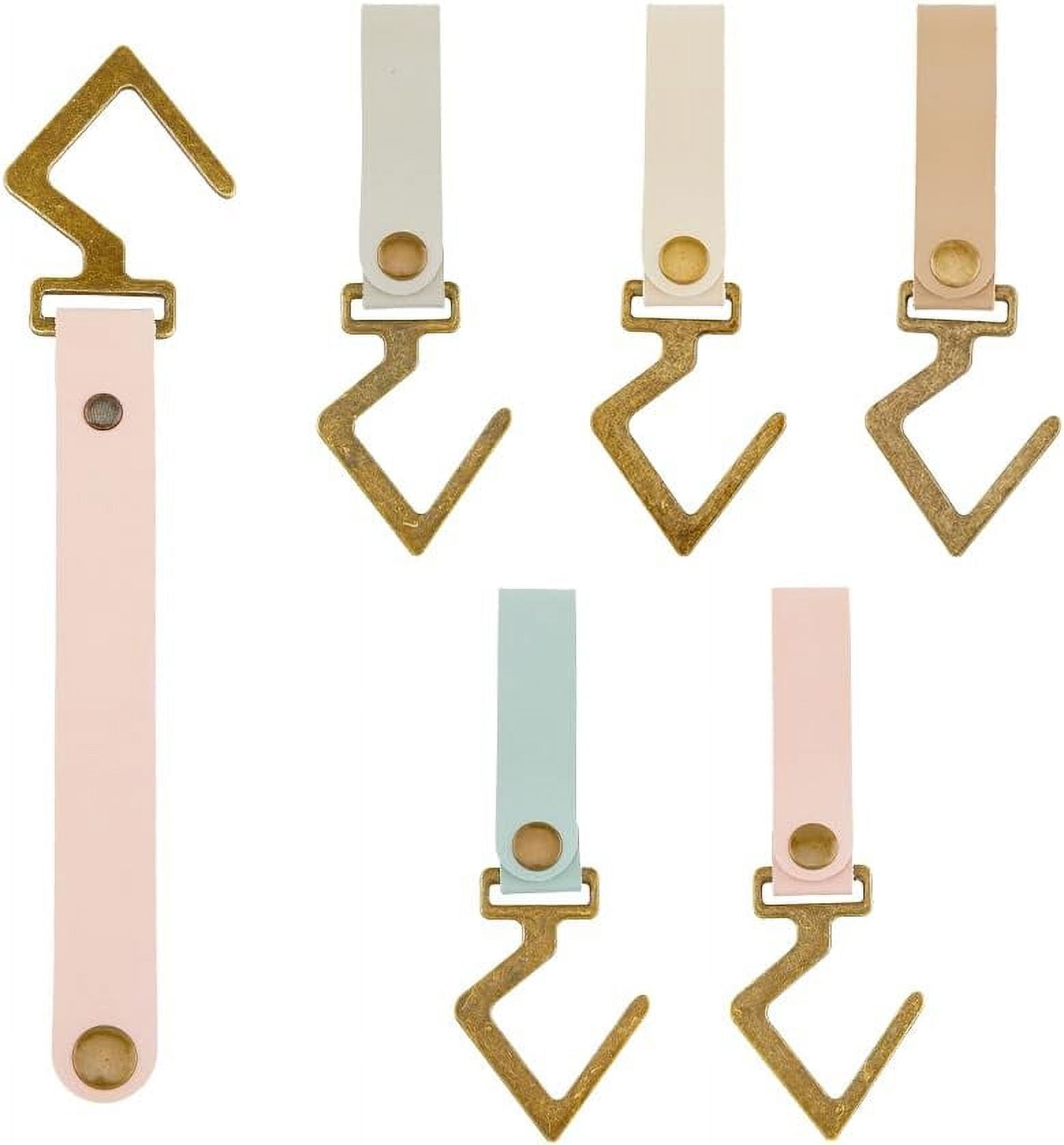 1box 5pcs 5 colors S-Shaped Hooks Light color Shelf Hooks with PU ...
