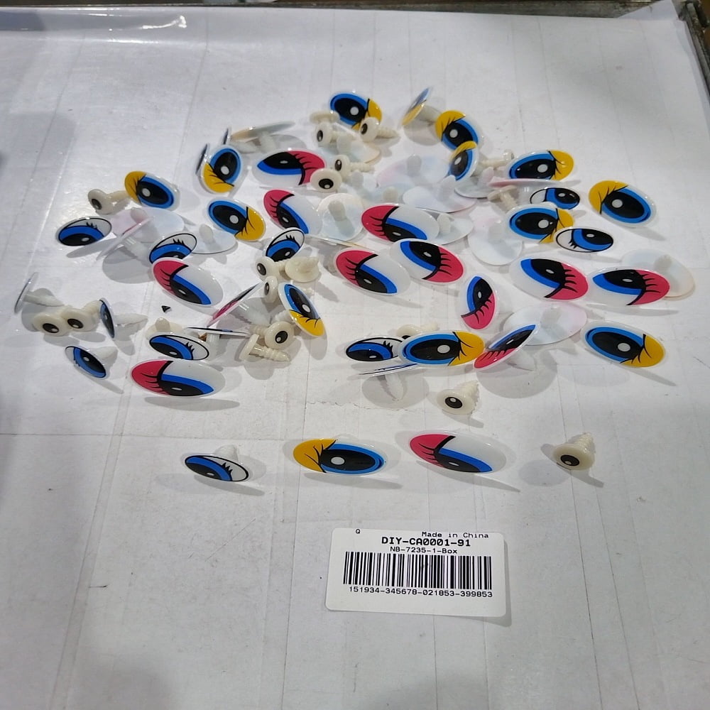 1box 80 pcs 4 styles Plastic Craft Eye for Sewing Craft Dolls Stuffed ...