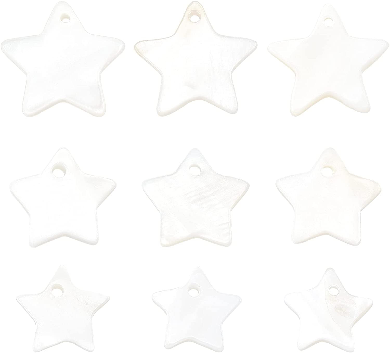 1box 90pcs 10/12/16mm Freshwater Shell Pendants Star Shape Seashell ...