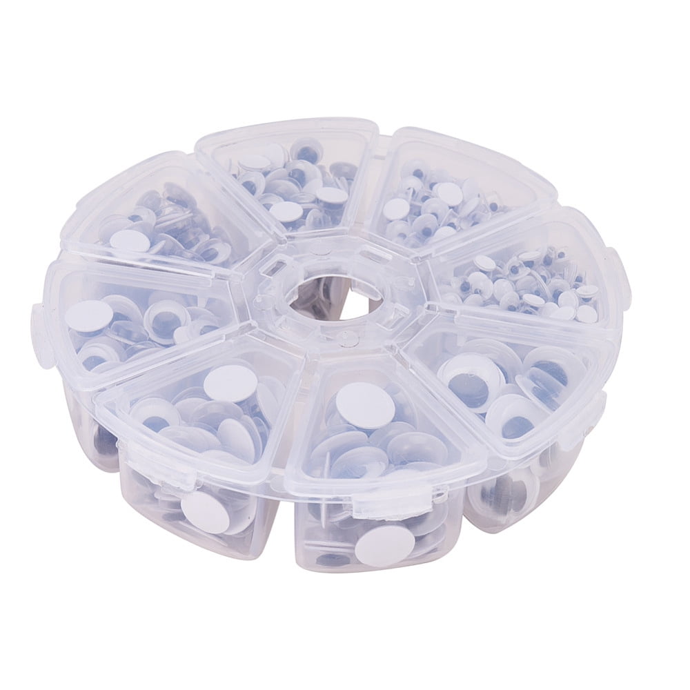 1box Black & White Plastic Wiggle Googly Eyes Buttons Scrapbooking ...