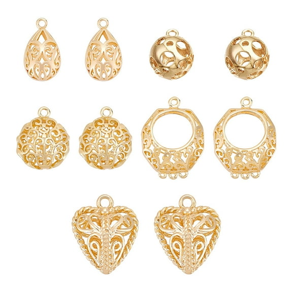 1box DIY Jewelry Making Finding Kit Including Teardrop & Heart Brass ...